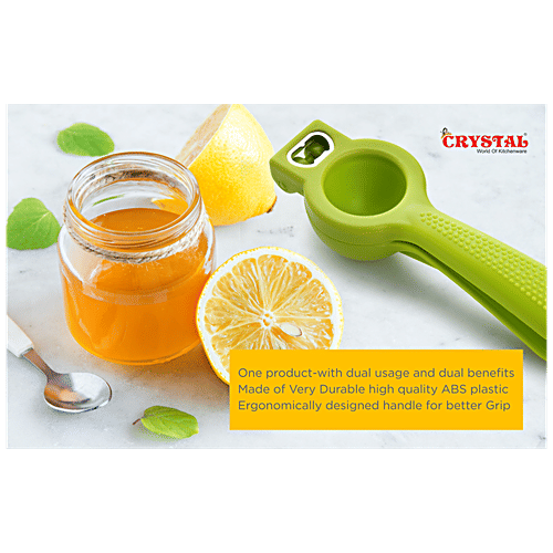 Buy Crystal Lemon Squeezer & Opener - 2 in 1, Dual Use Kitchen Tool ...