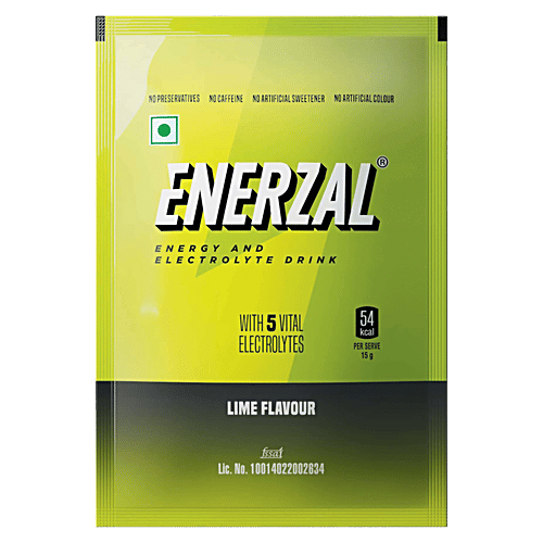 Buy Enerzal Energy Drink Powder - Lime Flavour Online at Best Price of ...