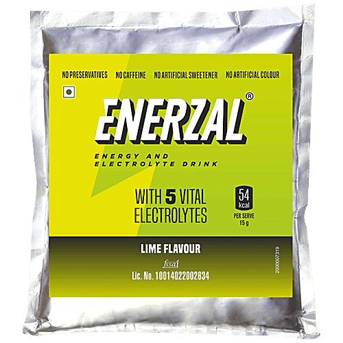 Buy Enerzal Energy Drink Powder - Lime Flavour Online at Best Price of ...