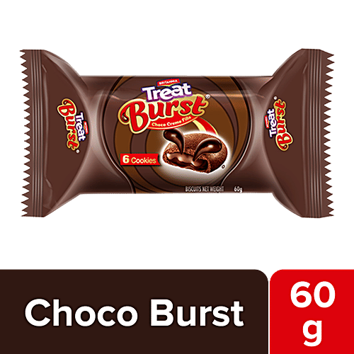 Buy Britannia Treat Burst Choco Creme Fills Cookies Online at Best ...