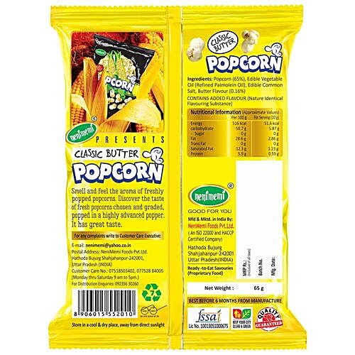 Buy Neni Memi Classic Butter Popcorn Online at Best Price of Rs 30 ...