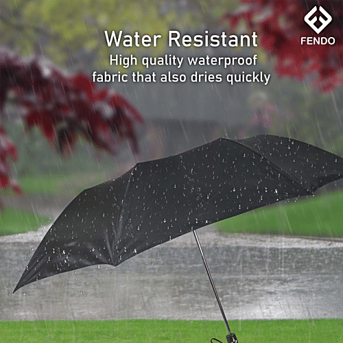 Buy Fendo 2 Fold Umbrella - Auto Open, 27 Inches, Black Online at Best ...