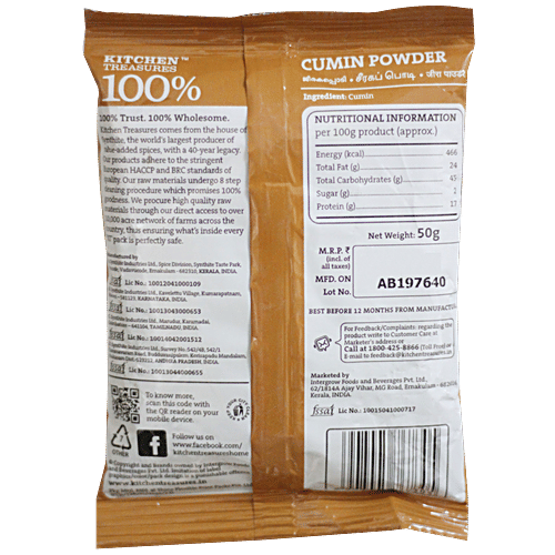 Buy Kitchen Treasures Cumin Powder Online at Best Price of Rs 36 ...