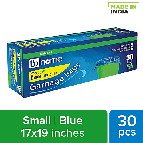 Buy BB Home Oxo-Biodegradable Garbage Bags - Small, Blue Online at Best ...