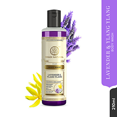 Buy Khadi Natural Lavender & Ylang Ylang Body Wash - Calming & Relaxing Online at Best Price of ...