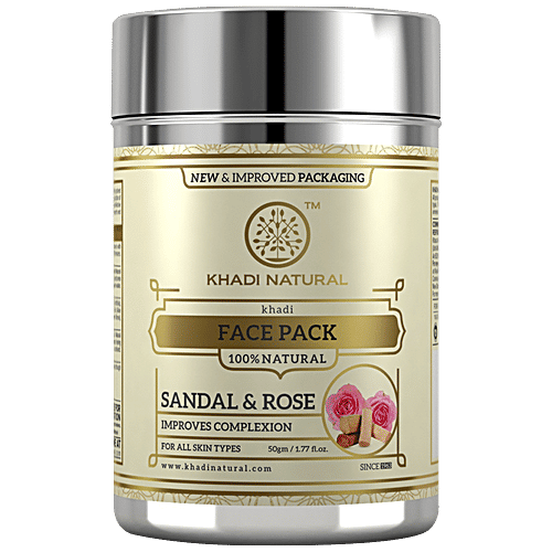 Buy Khadi Natural Herbal Sandal & Rose Face Pack Online at Best Price of Rs 105 - bigbasket