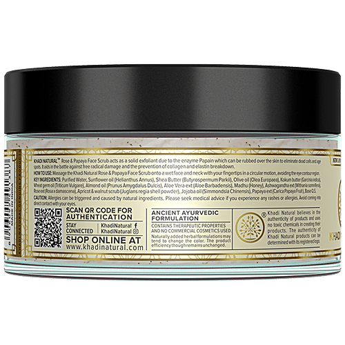 Buy Khadi Natural Herbal Rose & Papaya Face Scrub Online at Best Price of Rs 250 - bigbasket