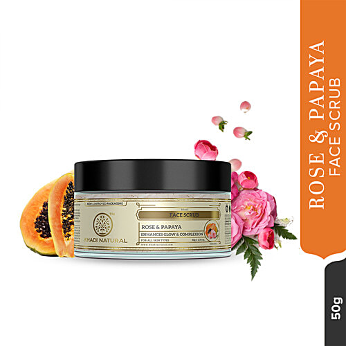 Buy Khadi Natural Herbal Rose & Papaya Face Scrub Online at Best Price of Rs 250 - bigbasket