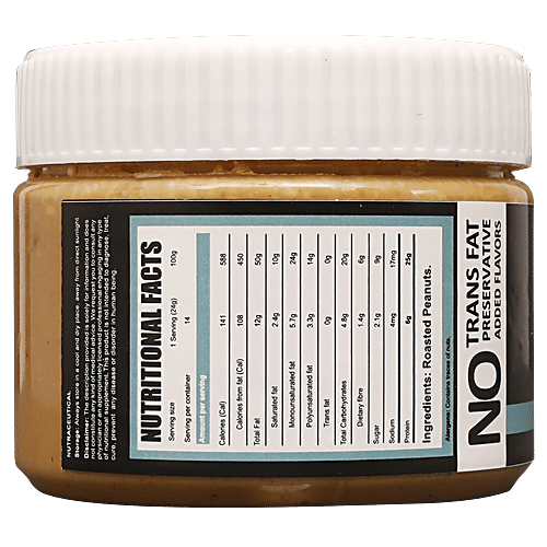 Buy Ripped Up Nutrition Natural Peanut Butter Crunchy Online at Best ...