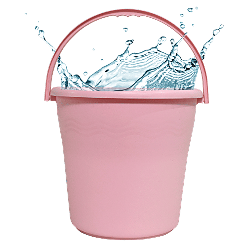 Buy BB Home Frosty Plastic Bucket - Sturdy & Durable, Pink Online at ...