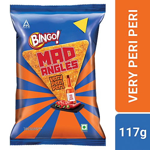Buy Bingo! Mad Angles Very Peri Peri - Spicy & Crunchy Corn Based ...