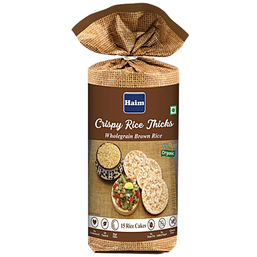 Buy Haim Crispy Rice Thicks - Wholegrain Brown Rice Cake Online at Best ...