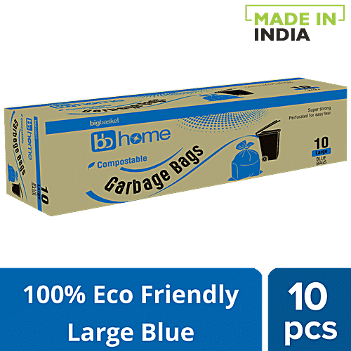 Buy BB Home Compostable Garbage Bags - Large, Blue Online at Best Price ...