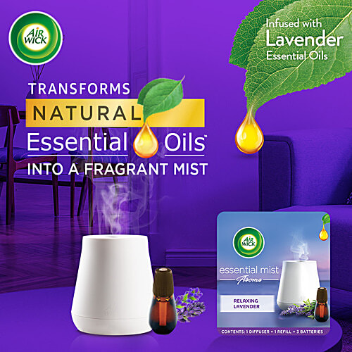 Buy Airwick Essential Mist Diffuser Kit, Relaxing Lavender Online at ...