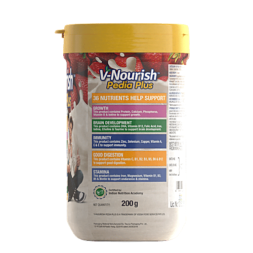 Buy V-Nourish Pedia Plus Milk Mix - With Nutrients, For Immunity ...