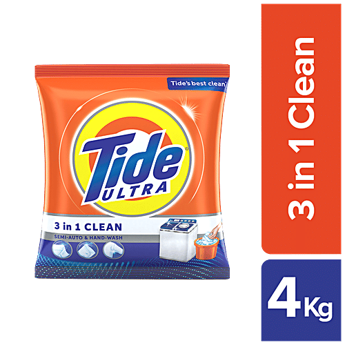 Buy Tide Ultra 3 In 1 Clean Detergent Washing Powder - Top & Front Load ...