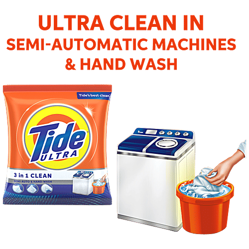Buy Tide Ultra 3 In 1 Clean Detergent Washing Powder - Top & Front Load ...