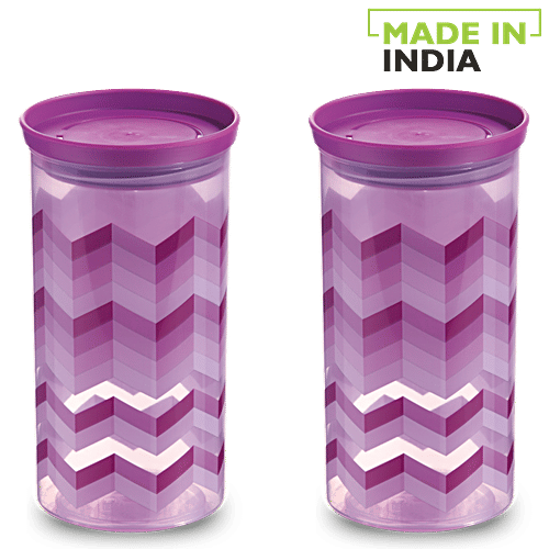 Buy Asian Kitchen Queen Airtight Storage Container - Purple, Plastic ...