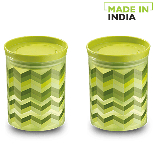 Buy Asian Kitchen Queen Storage Container - Green, Plastic, Printed ...