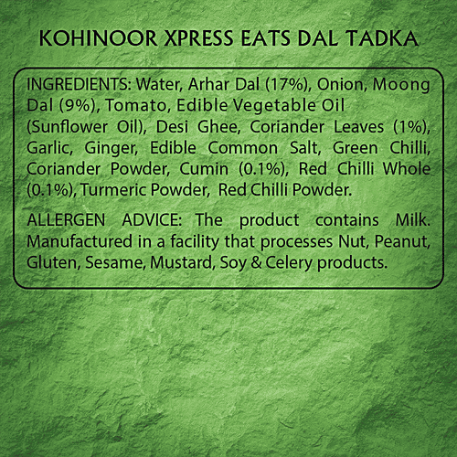 Buy Kohinoor Xpress Eats Ready To Eat - Dal Tadka Online at Best Price ...