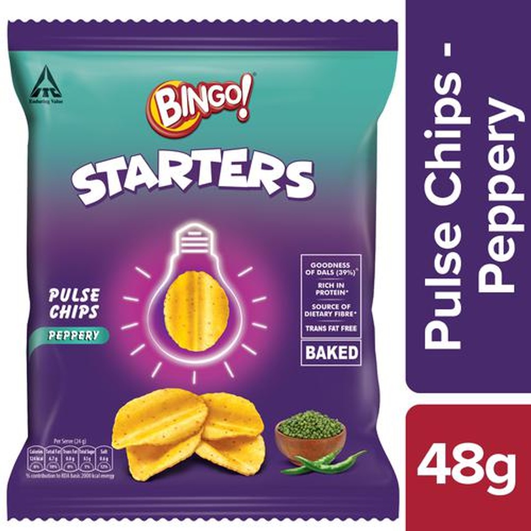 Buy Bingo Starters Pulse Chips - Peppery Online at Best Price of Rs ...