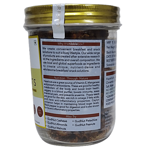 Buy The Nibble Box Jaggery Spiced Hazelnuts Trail Mix Online at Best ...