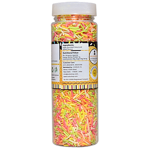 Buy CCDS Toppings Rainbow Fancy Sugar Strands For Cake Decoration ...