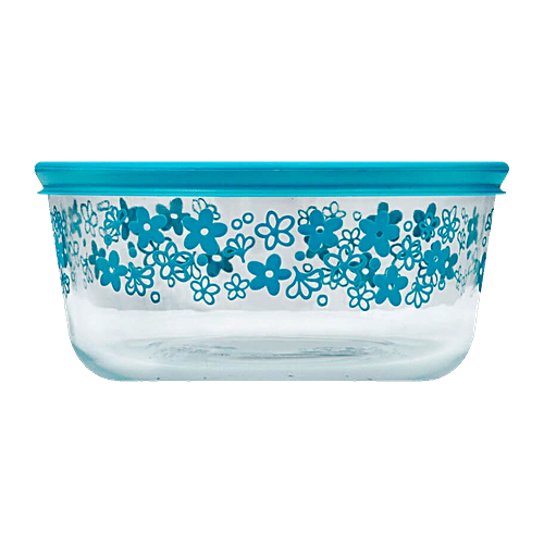 Buy Pyrex Borosilicate Glass Baking Round Storage 4 Cup Spring Blossom ...