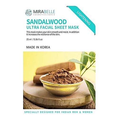 Buy Mirabelle Sandalwood Ultra Facial Sheet Mask Online at Best Price ...