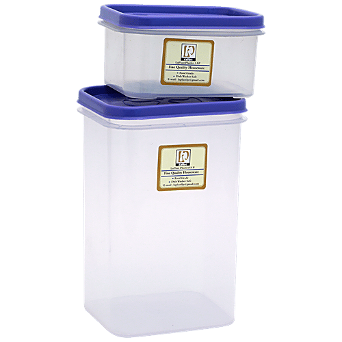 Buy Laplast Storewell Airtight Container with Purple Lid - Transparent ...