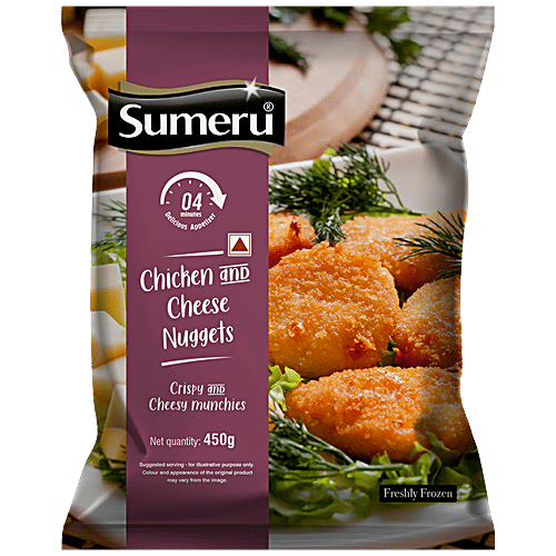 Buy sumeru Chicken & Cheese Nuggets - Frozen, Ready To Fry Snack Online ...
