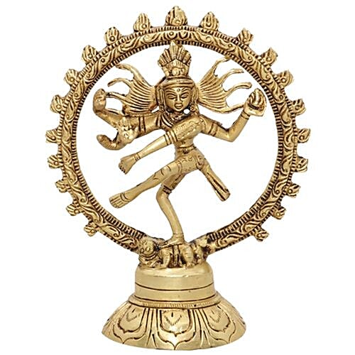 Buy Giri Antique Finished Natraj Idol - 14 cm Online at Best Price of ...