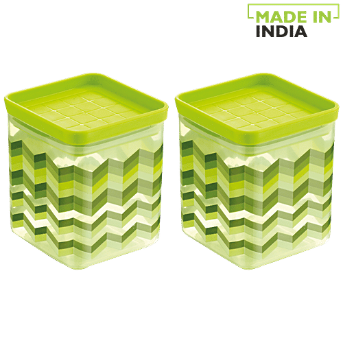 Buy Asian Plastic Container Set - Printed, Kitchen King Festival, Green ...