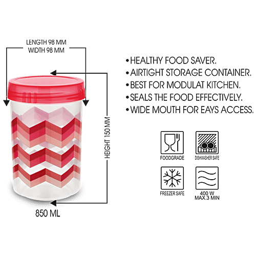 Buy Asian Airtight Turn & Lock Jar with Spoon - Assorted Colour ...