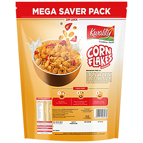 Buy Kwality Corn Flakes Original - Breakfast Cereals, Source Of Protein ...