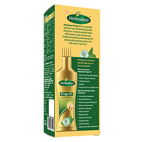 Buy Herbodaya Bringa Oil - Controls Dandruff & Hairloss, Enriched with ...