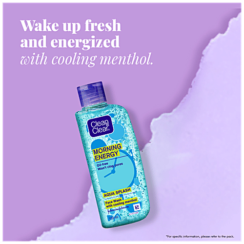 Buy Clean & Clear Morning Energy Aqua Splash Face Wash Online at Best ...