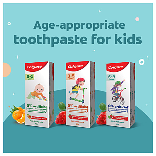 Buy Colgate Kid's Toothpaste - 0-2 years, Natural Fruit Flavour ...