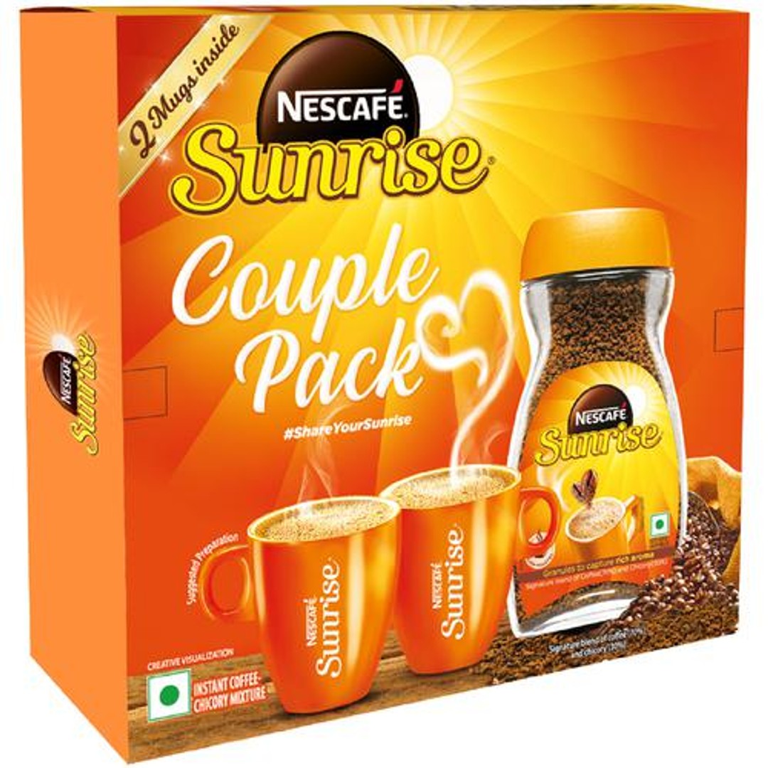 Buy Nescafe Sunrise Instant Coffee - Couple Pack Online at Best Price ...