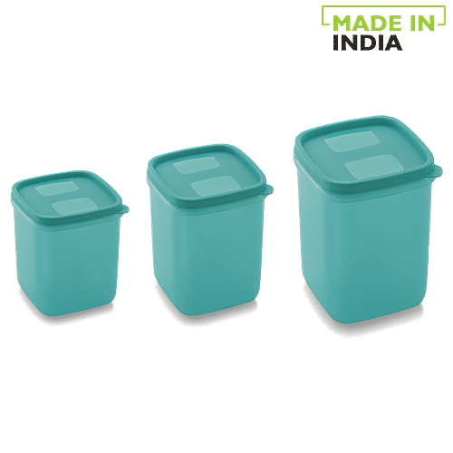 Buy Mastercook Premium Tower Shape Square Plastic Container - Blue ...