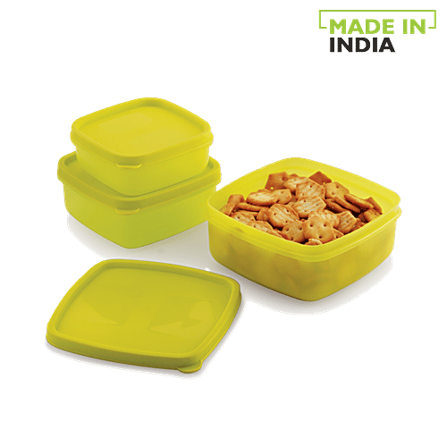 Buy Mastercook Premium Square Plastic Container - Green Online at Best ...