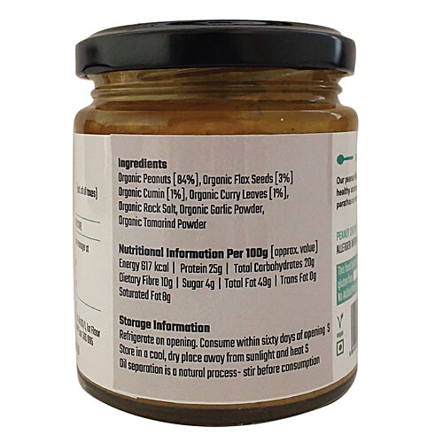 Buy Jus Amazin Organic Peanut Flax Chutney - Curry N Cumin Flavour ...