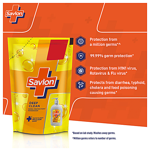 Buy Savlon Deep Clean Germ Protection Liquid Handwash Online at Best ...