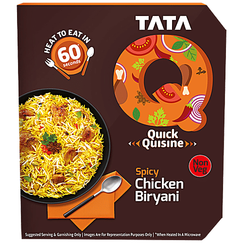 Buy TATA Q Ready To Eat Spicy Chicken Biryani - High-Quality ...