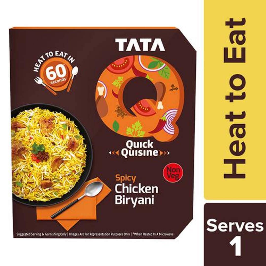 Buy TATA Q Ready To Eat Spicy Chicken Biryani - High-Quality ...