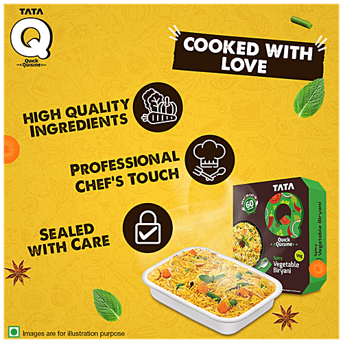 TATA Q Ready To Eat Veg Spicy Vegetable Biryani - High Quality ...