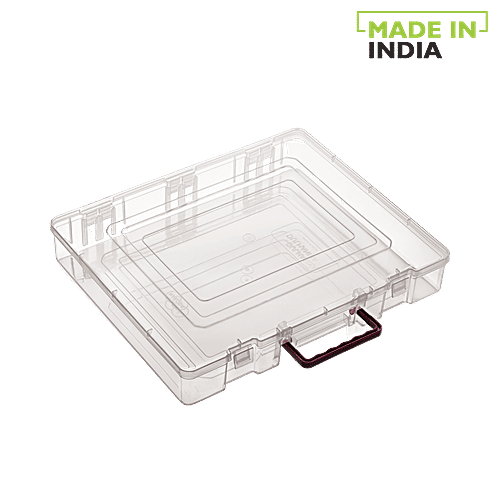 Buy Nakoda Dulhaniya Transparent Plastic Container/ Saree Storage Box ...