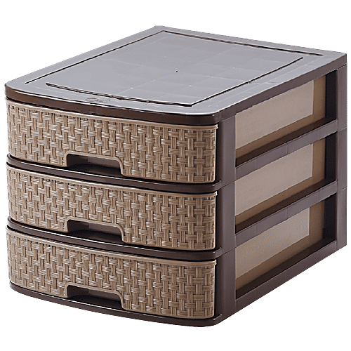 Buy Nakoda Modular Multi Utility Plastic Storage Drawer - 3 Tier ...