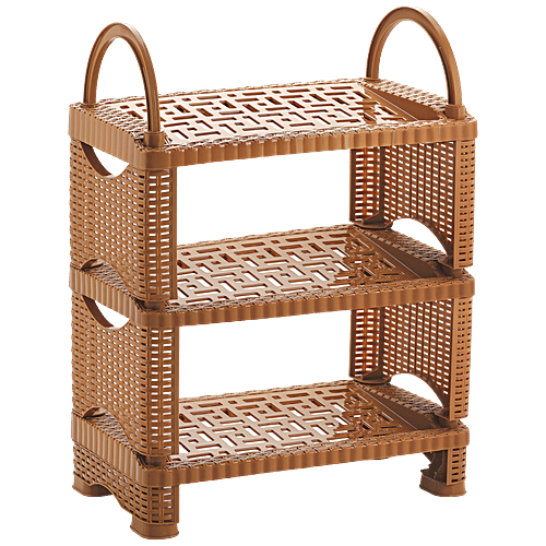 Buy Nakoda Futura Plastic Shoe Rack/Shoe Stand - 3 Tier, Assorted ...