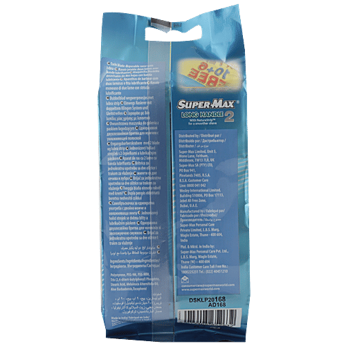 Buy Supermax Long Handle 2 Bladed Disposable Razor - With Aloe Vera ...